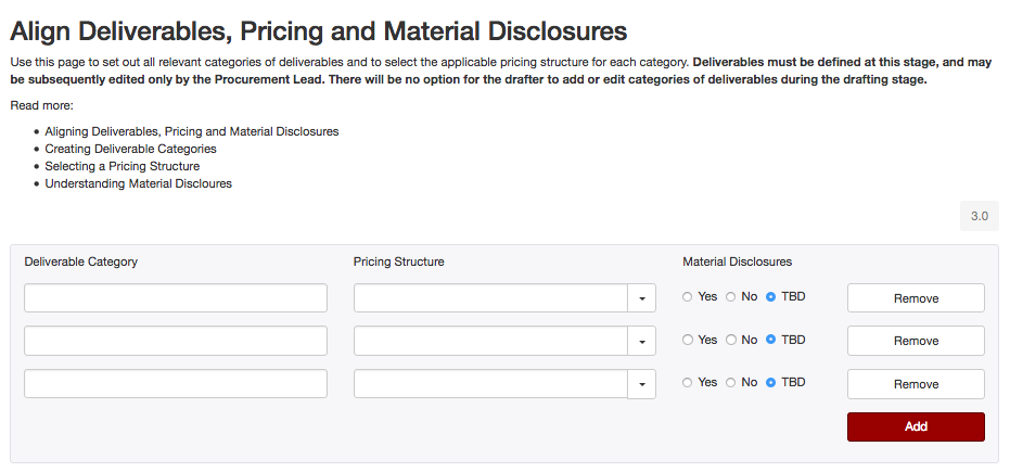 Aligning Deliverables, Pricing, and Material Disclosures – RFx Drafter ...