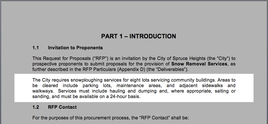 Initial Mapping Statement in context – RFx Drafter (Orbidder 2.0)