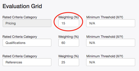 Building the Evaluation Grid – RFx Drafter (Orbidder 2.0)