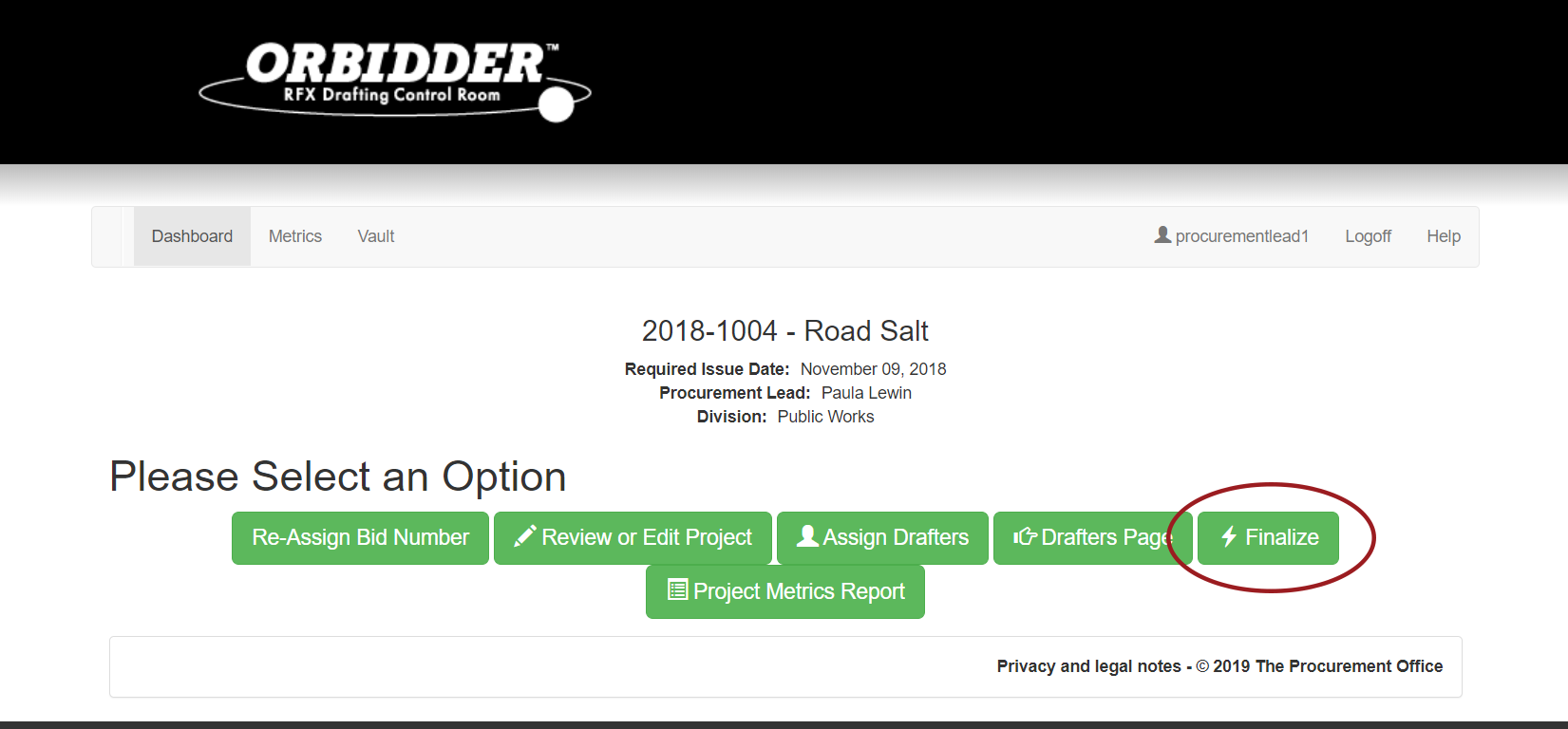 Generating Final RFX Project Documents – RFx Drafter (Orbidder 2.0)