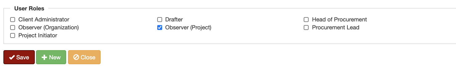 Assigning a Project-Specific Observer – RFx Drafter (Orbidder 2.0)